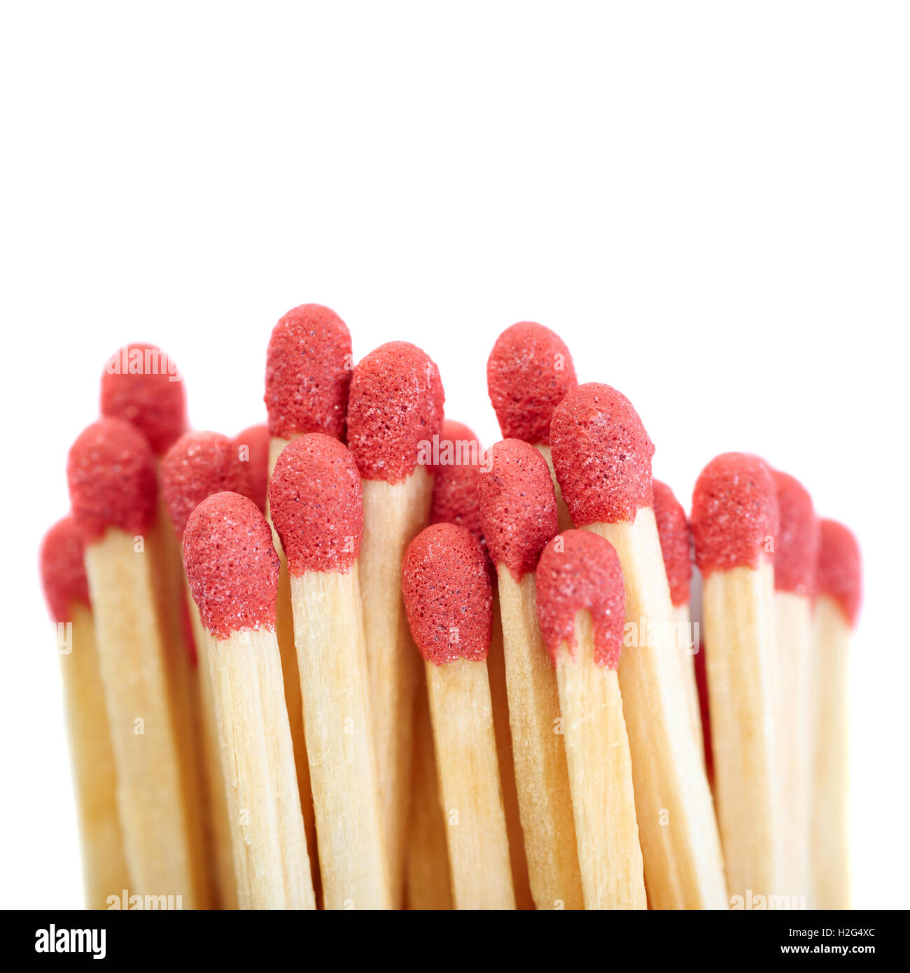 Pile of Wooden matches isolated over the white background Stock Photo ...