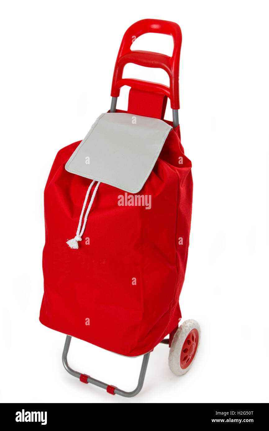 Purchase trolley isolated on white background Stock Photo - Alamy