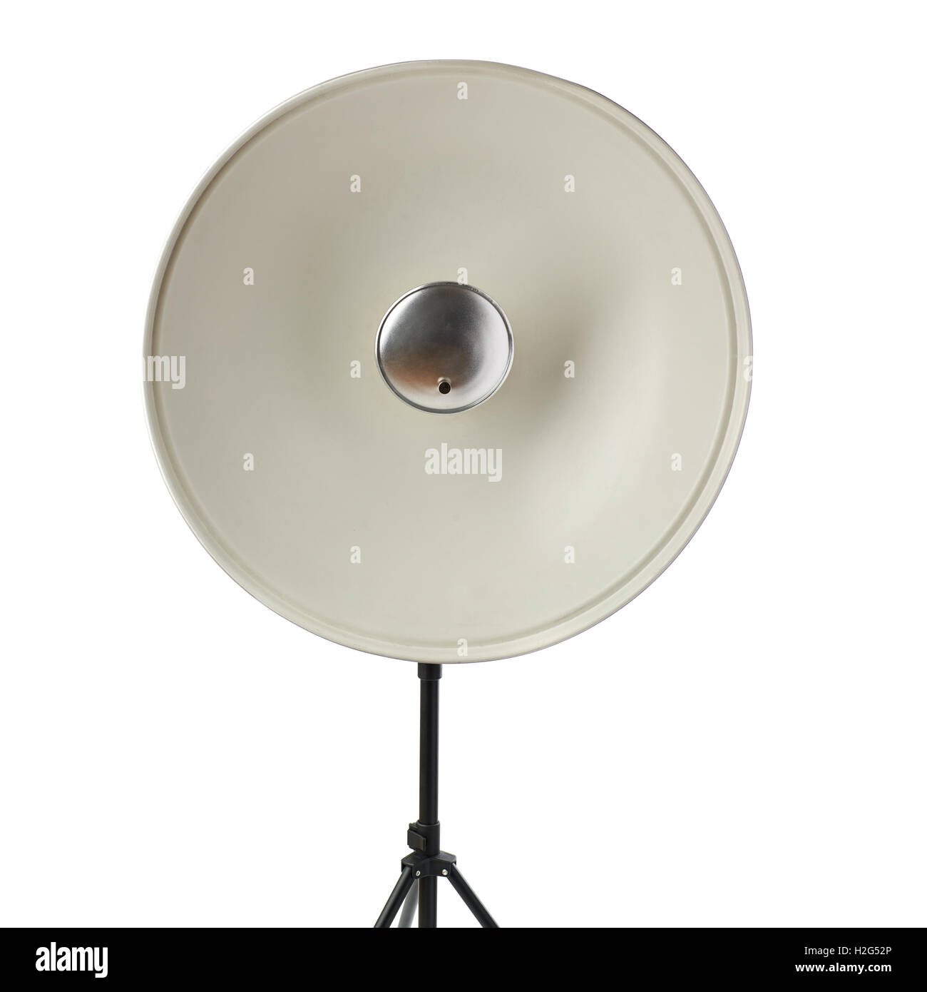 Studio flash on a stand over isolated white background Stock Photo - Alamy