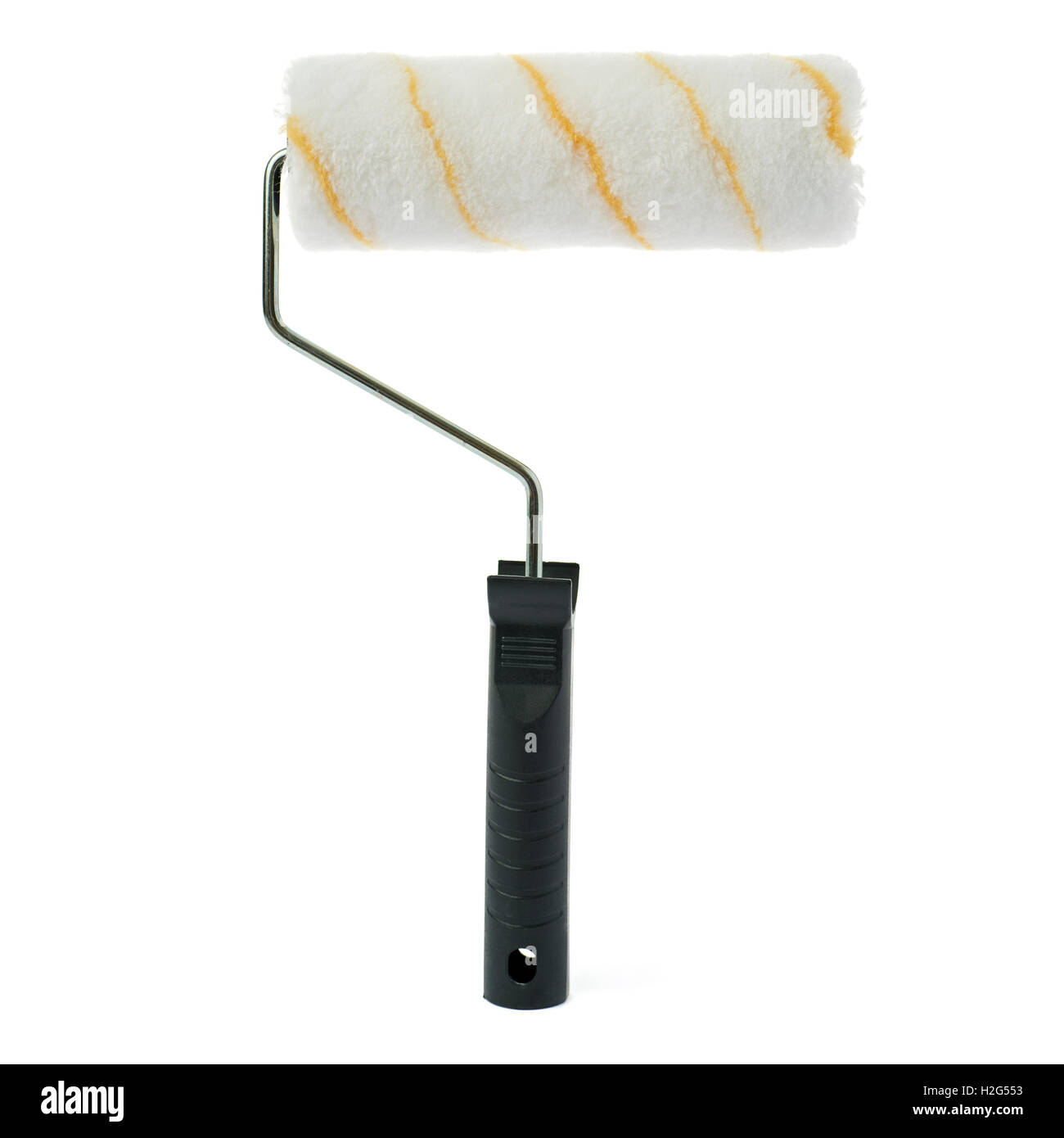 Paint roller over isolated white background Stock Photo - Alamy