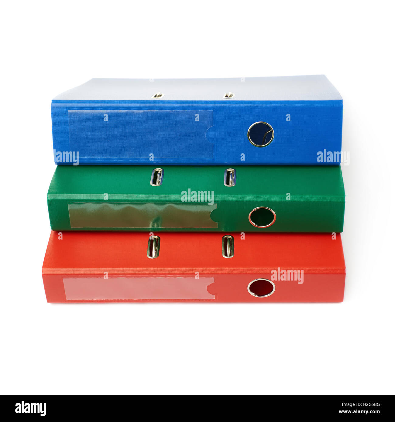 Pile of Office folders isolated over the white background Stock Photo ...