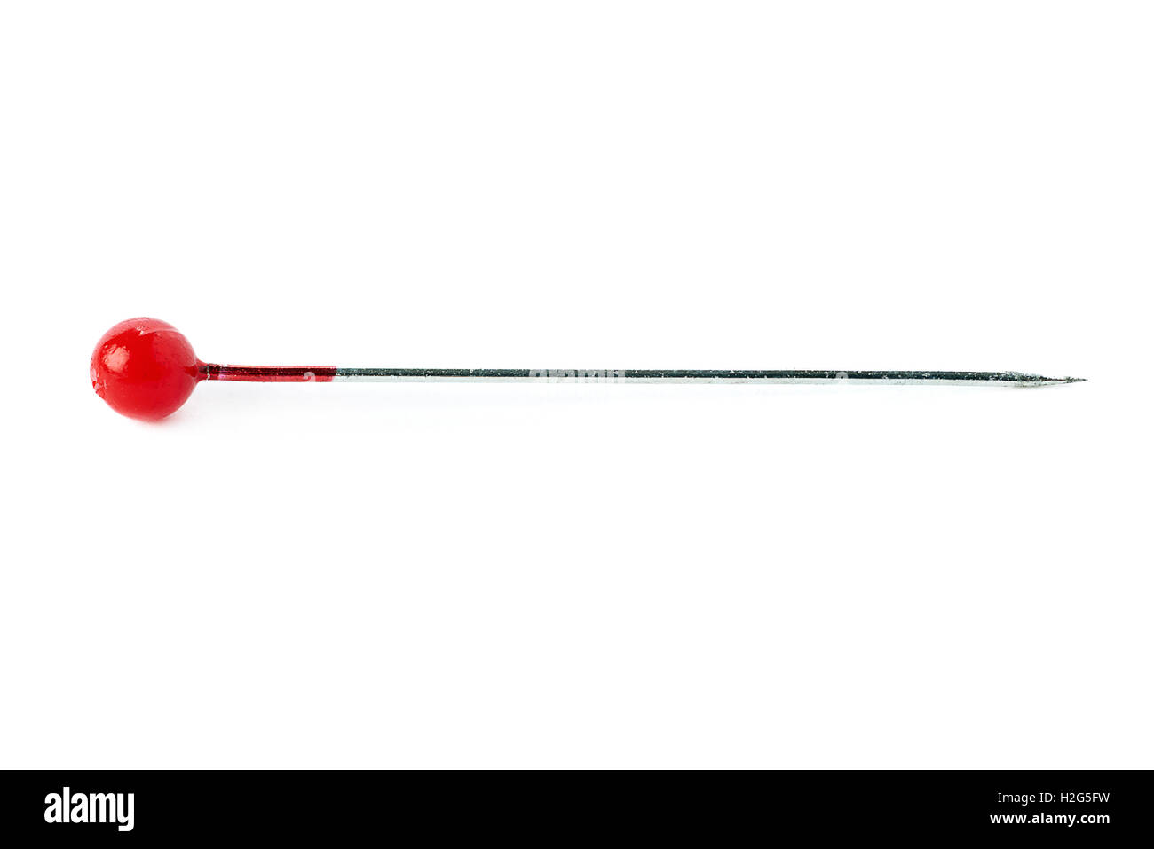 Small needle isolated over the white background Stock Photo - Alamy