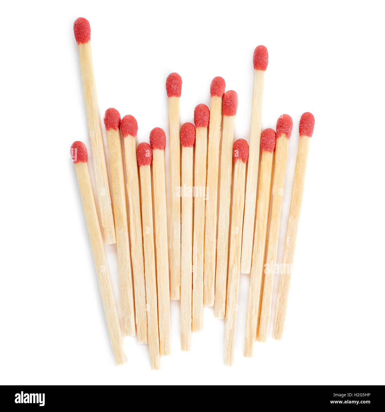 Pile of Wooden matches isolated over the white background Stock Photo ...