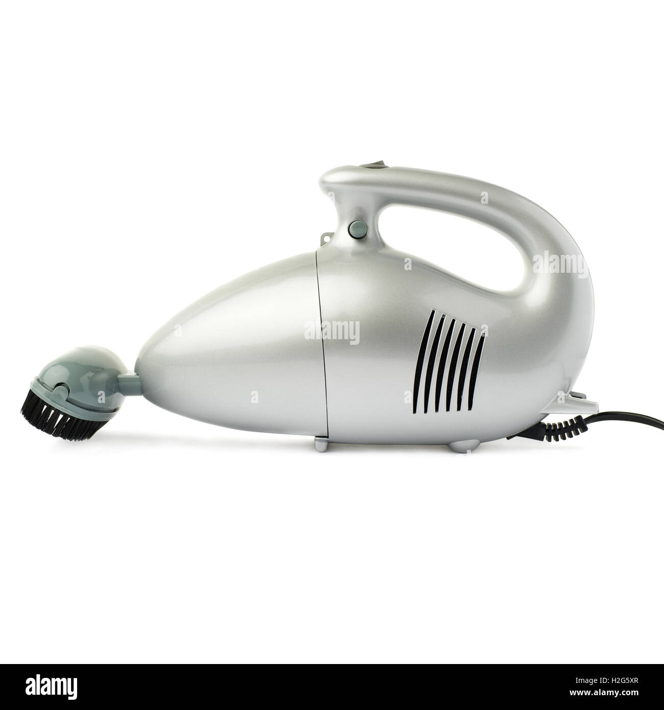 Hand held small vacuum cleaner isolated over the white background Stock ...