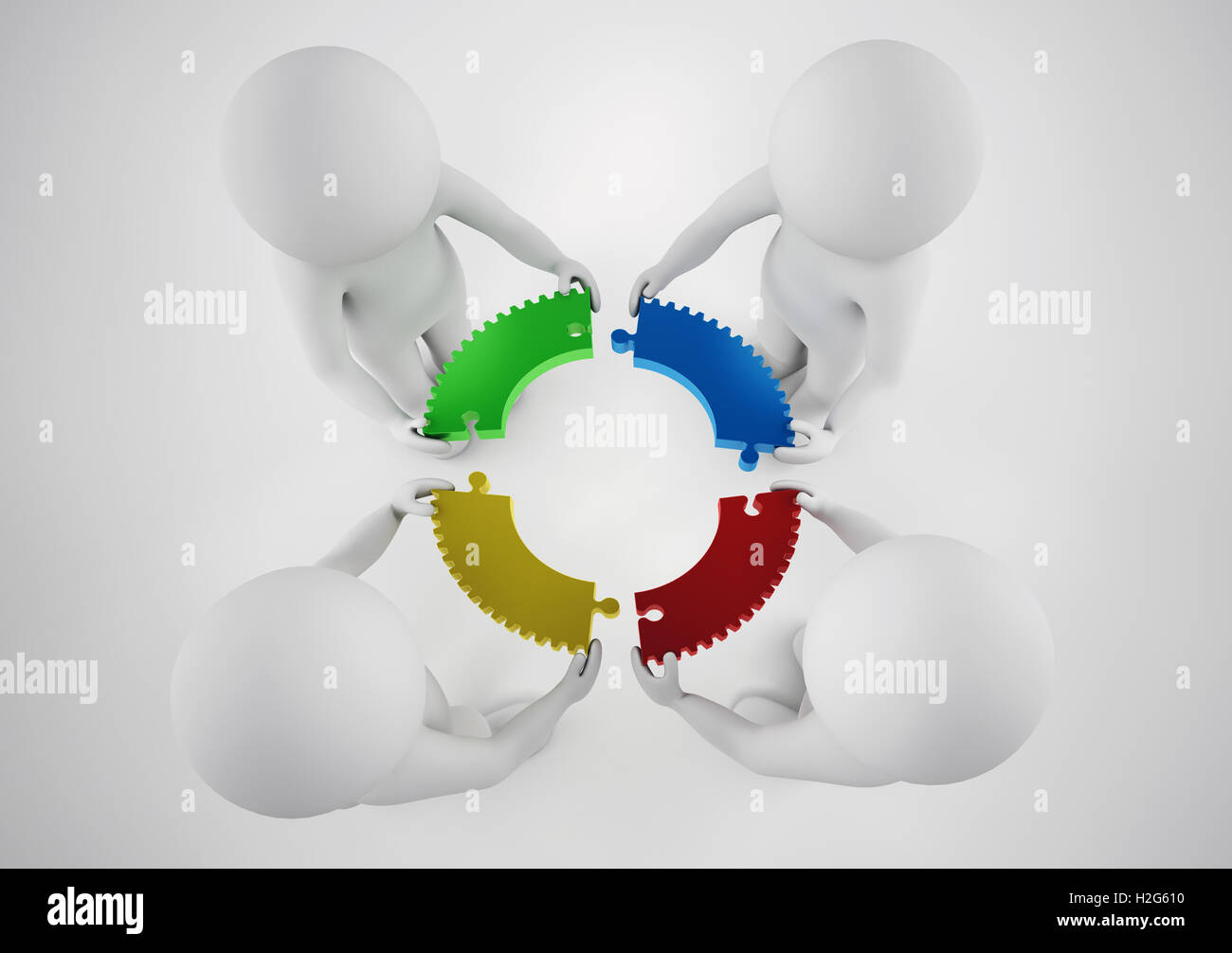 Teamwork white hi-res stock photography and images - Alamy