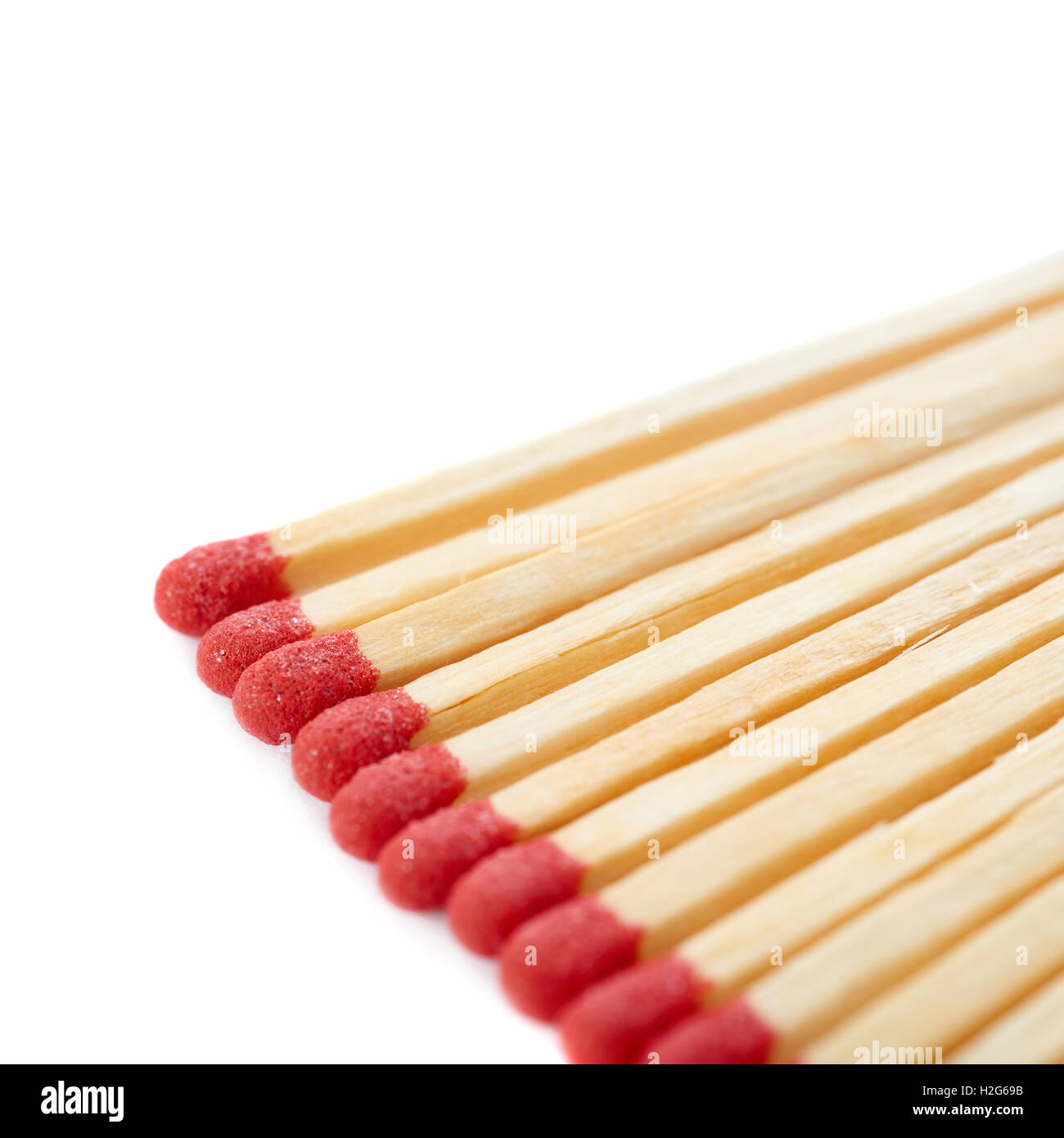 Pile of Wooden matches isolated over the white background Stock Photo ...