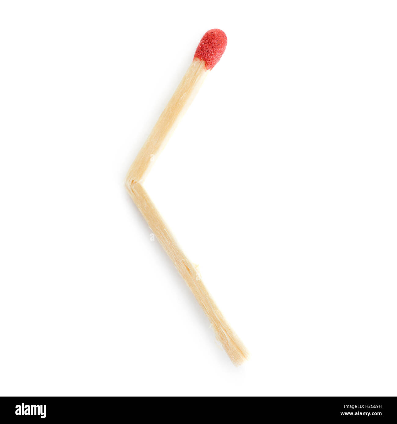 Broken Wooden match isolated over the white background Stock Photo - Alamy