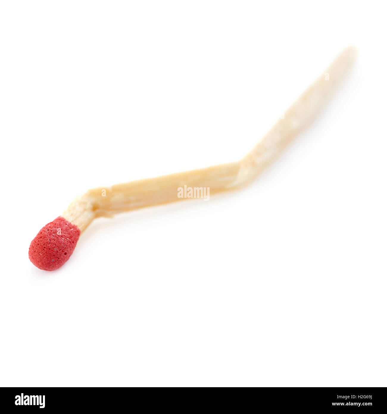 Broken Wooden match isolated over the white background Stock Photo - Alamy