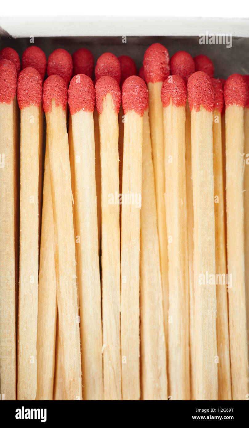 Pile of Wooden matches isolated over the white background Stock Photo ...