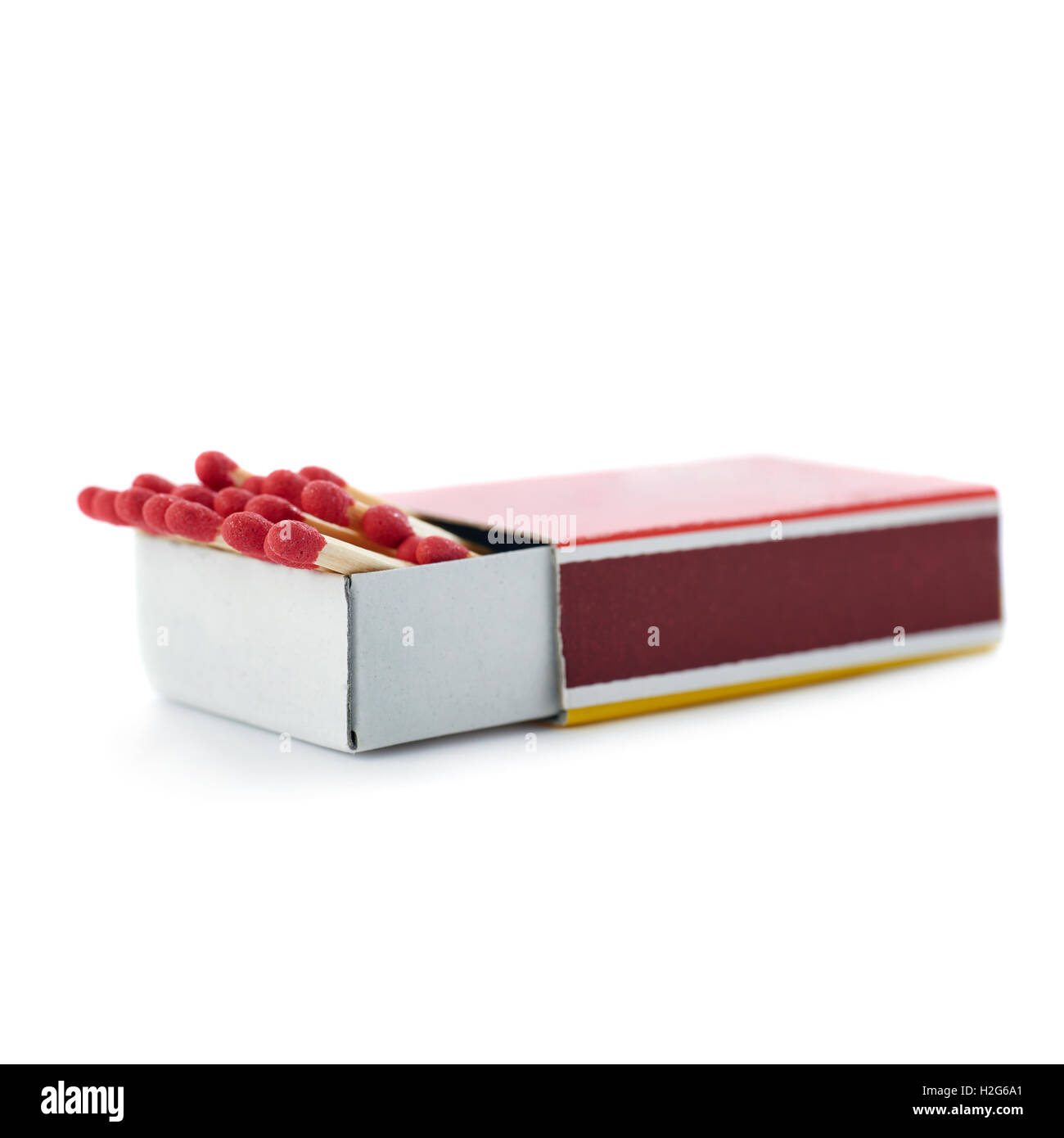 Pile of Wooden matches isolated over the white background Stock Photo ...