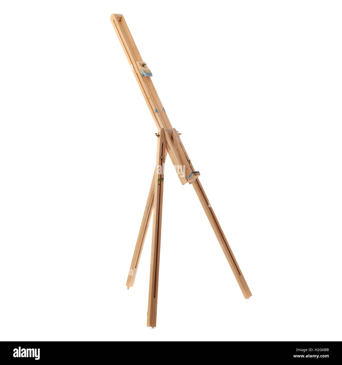 Wooden easel over isolated white background Stock Photo - Alamy Wooden easel over isolated white background Stock Photo - Alamy