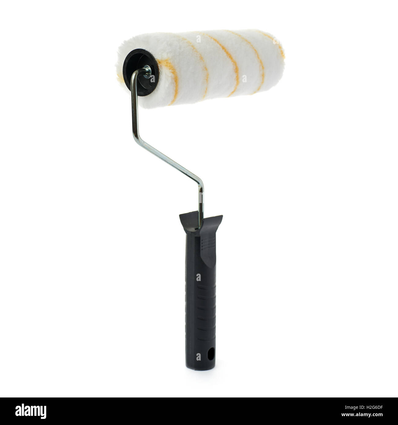 Paint roller over isolated white background Stock Photo - Alamy