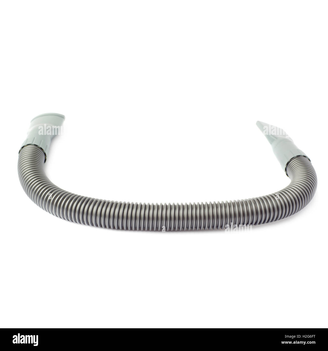 Hand held small vacuum hose cleaner isolated over the white background ...