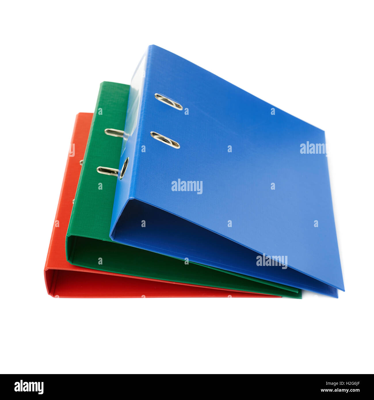 Pile of Office folders isolated over the white background Stock Photo ...