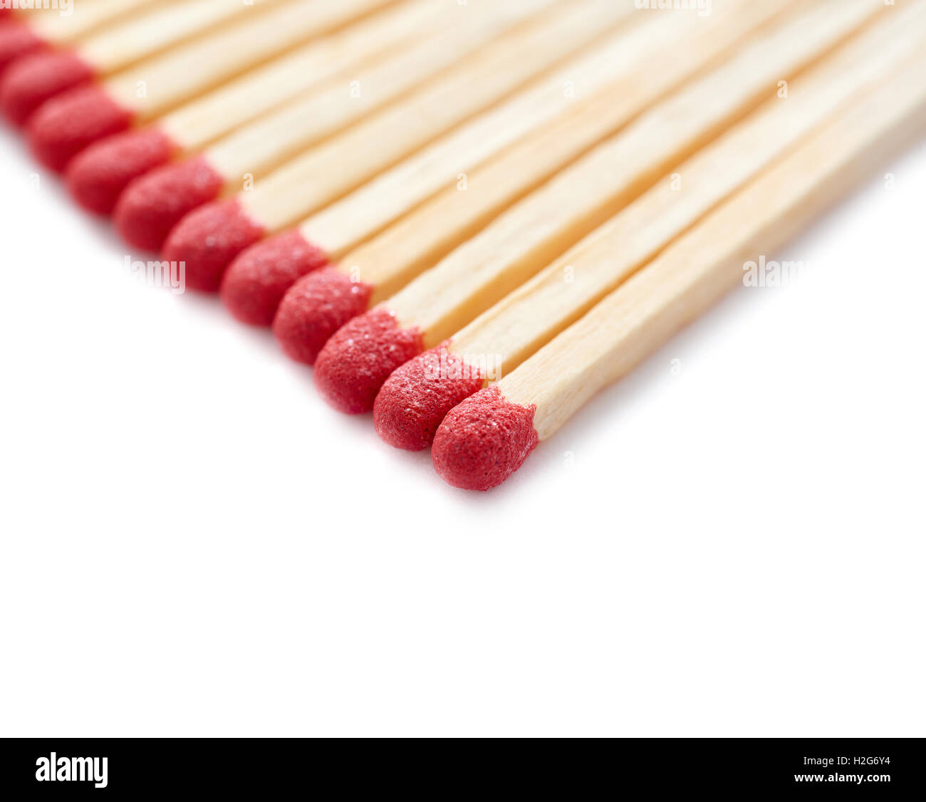 Pile of Wooden matches isolated over the white background Stock Photo ...
