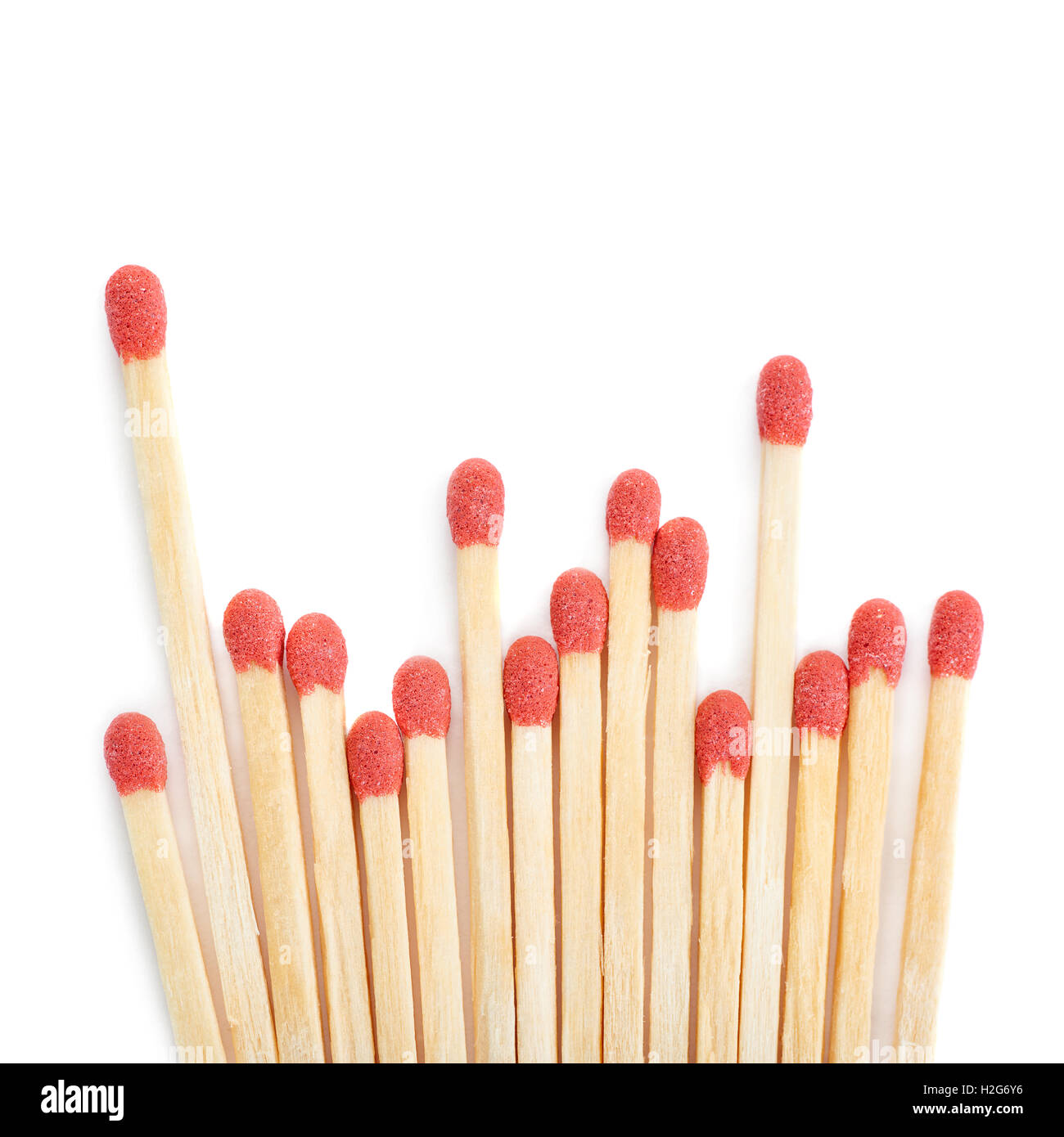 Pile of Wooden matches isolated over the white background Stock Photo ...