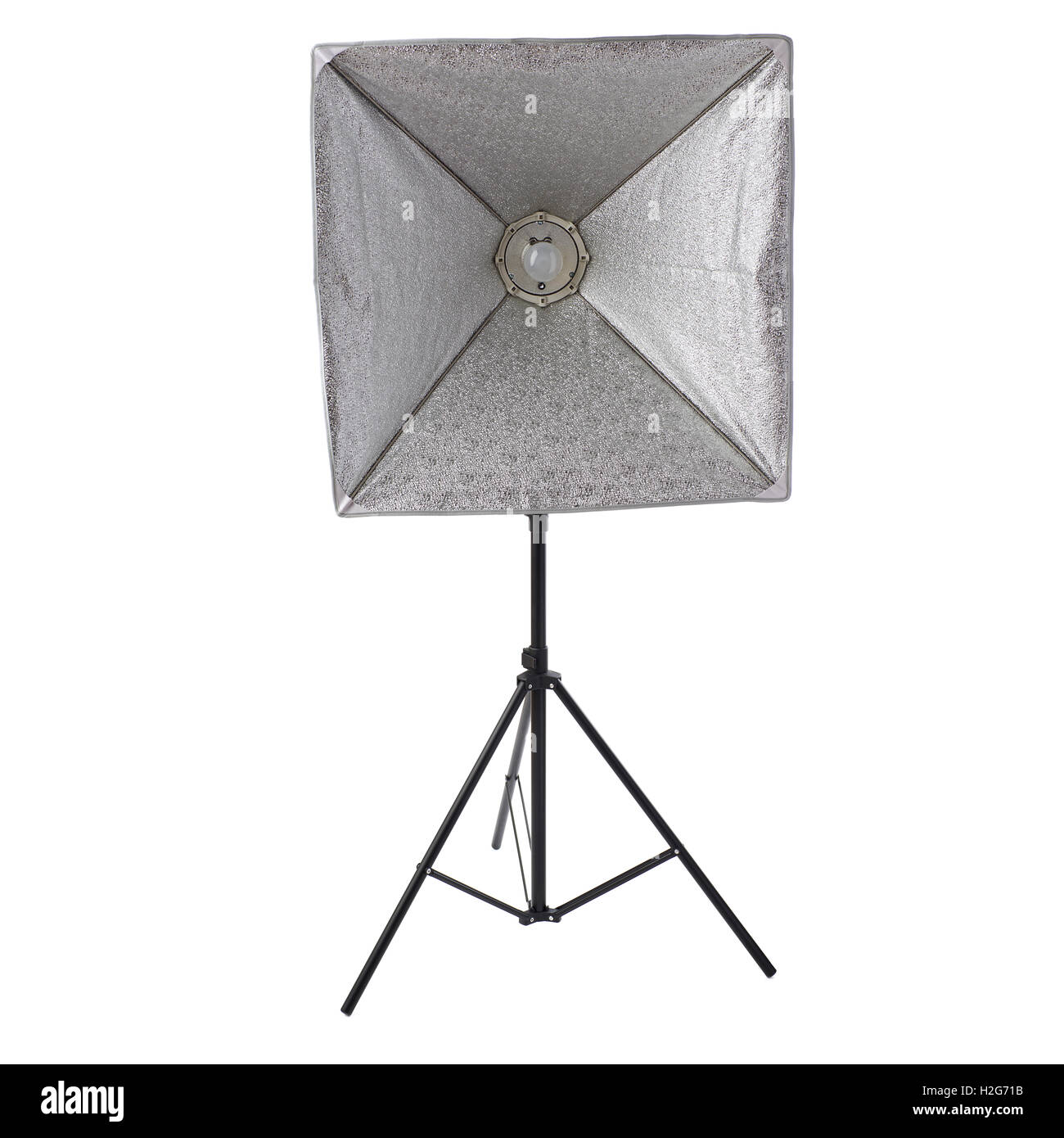 Studio flash on a stand over isolated white background Stock Photo - Alamy