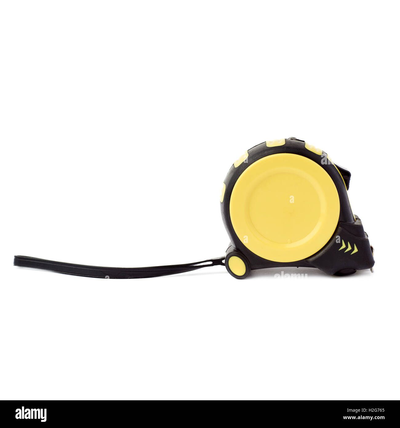 Measuring tape over isolated white background Stock Photo - Alamy