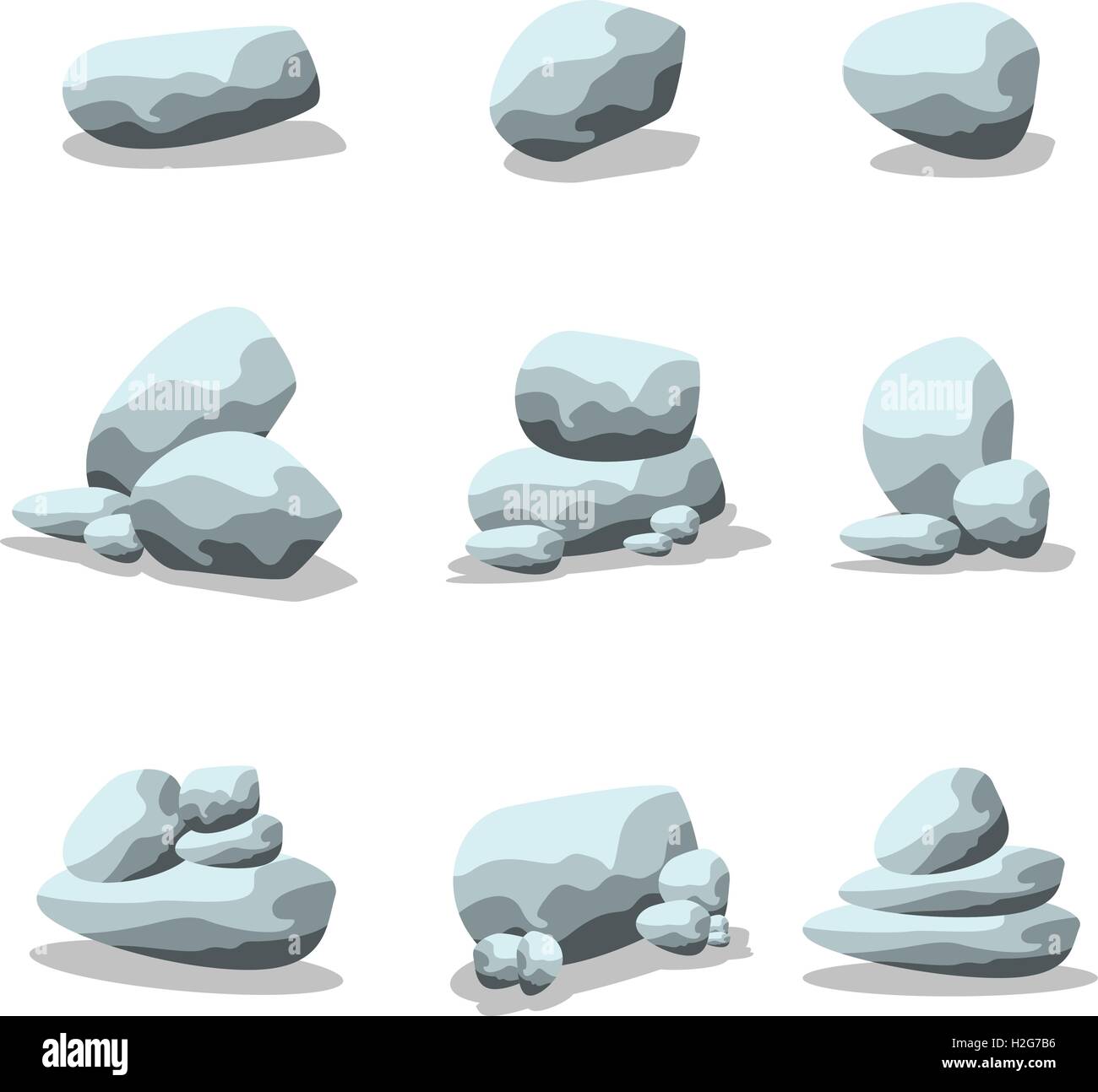 Collection rock set of vector art Stock Vector Image & Art - Alamy