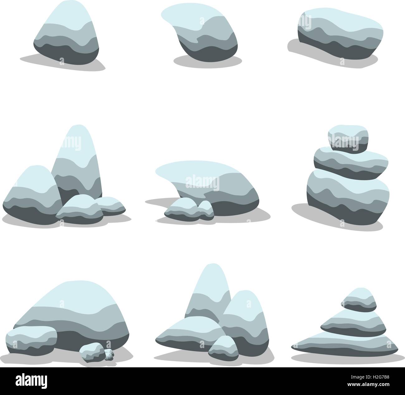 Set stone cartoon of vector Stock Vector Image & Art - Alamy