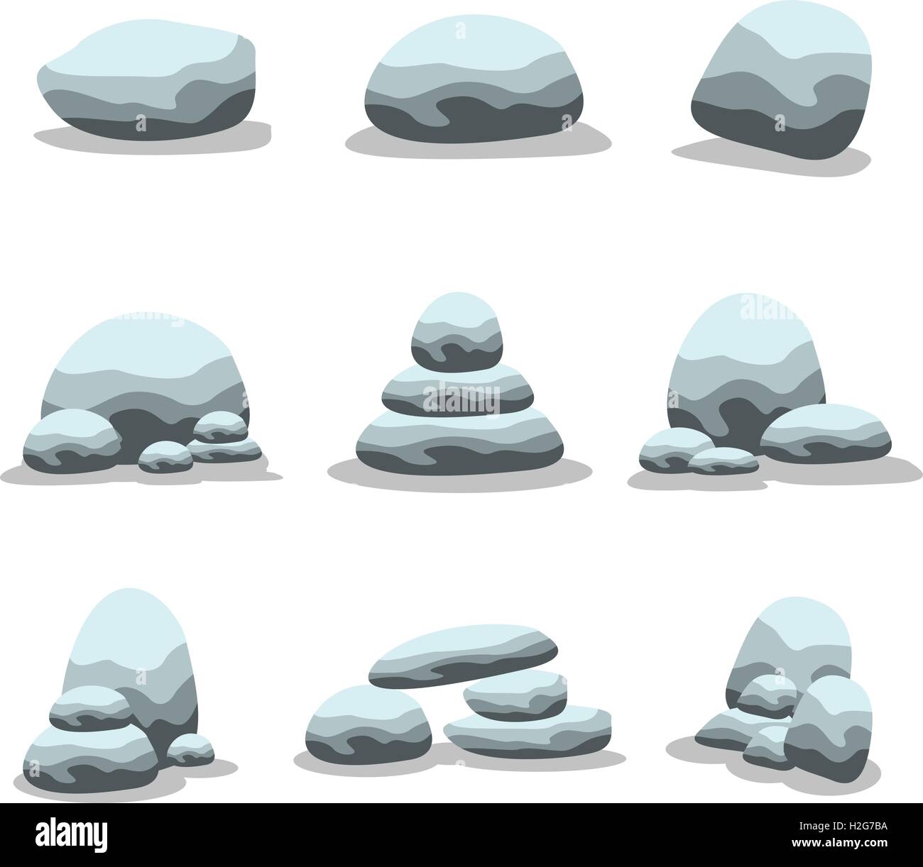 Formation of natural stones Stock Vector Images - Alamy