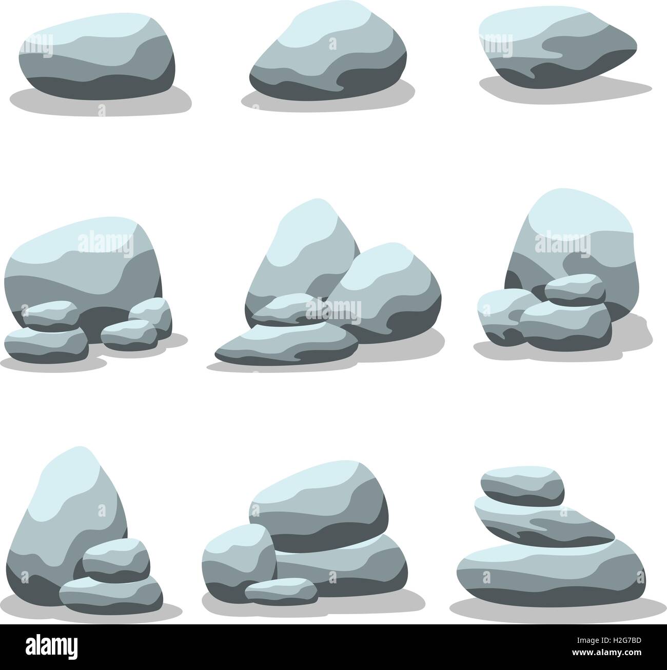 Set of rock vector art illustration Stock Vector Image & Art - Alamy