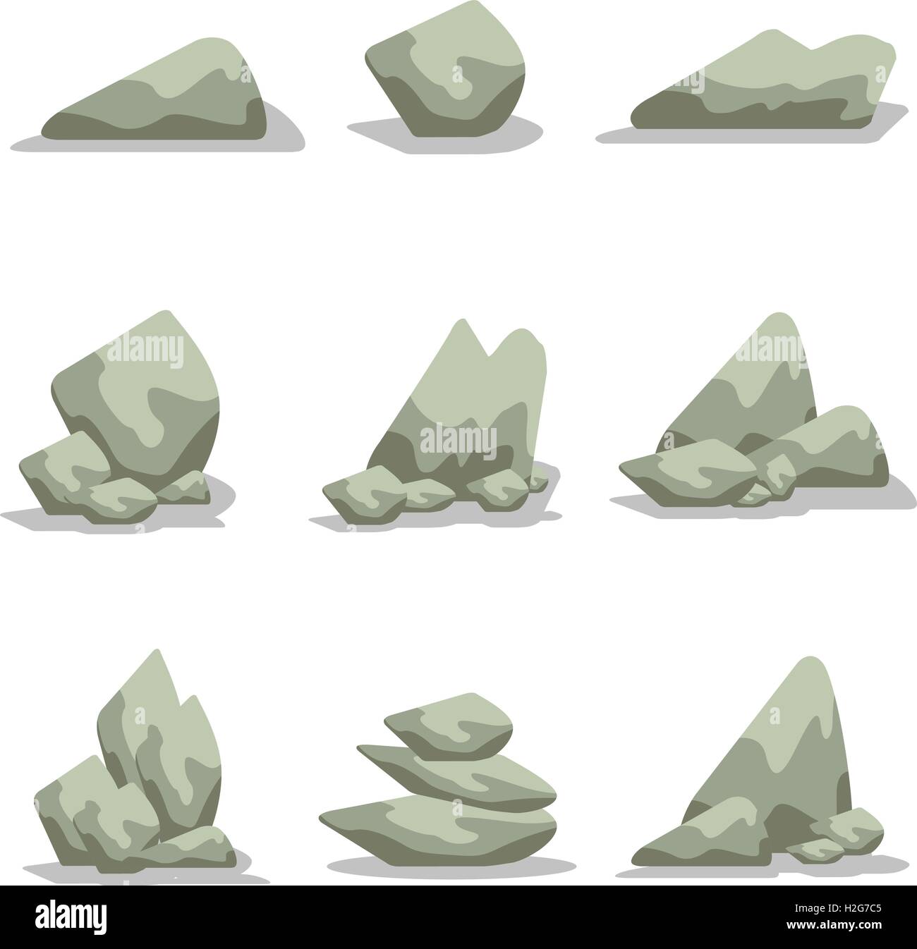 Vector art of stone style collection Stock Vector Image & Art - Alamy
