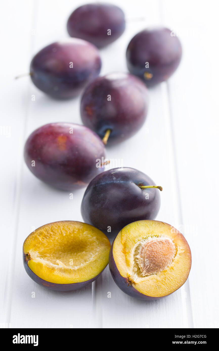 Half Of Plum High Resolution Stock Photography and Images - Alamy