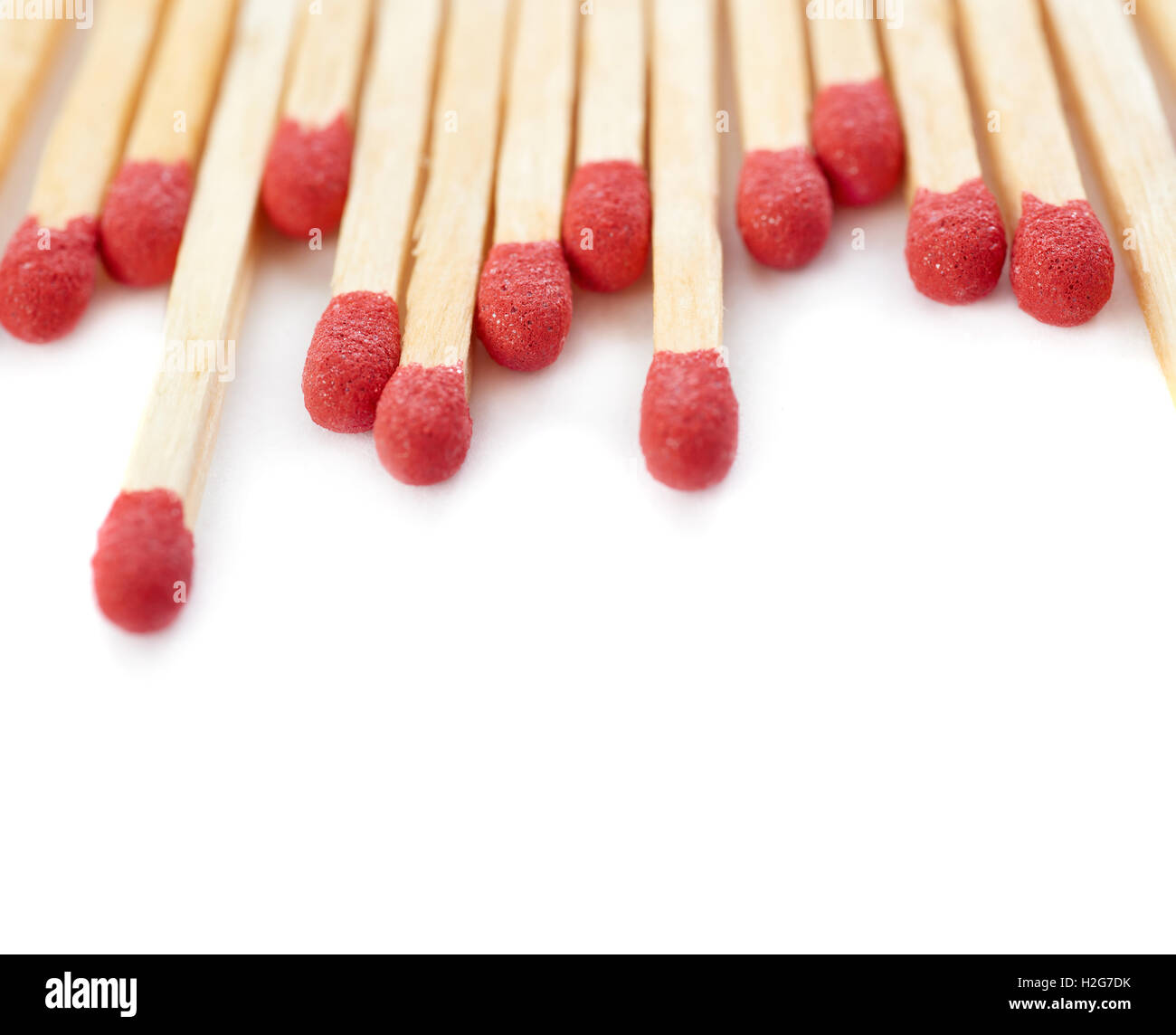 Pile of Wooden matches isolated over the white background Stock Photo ...