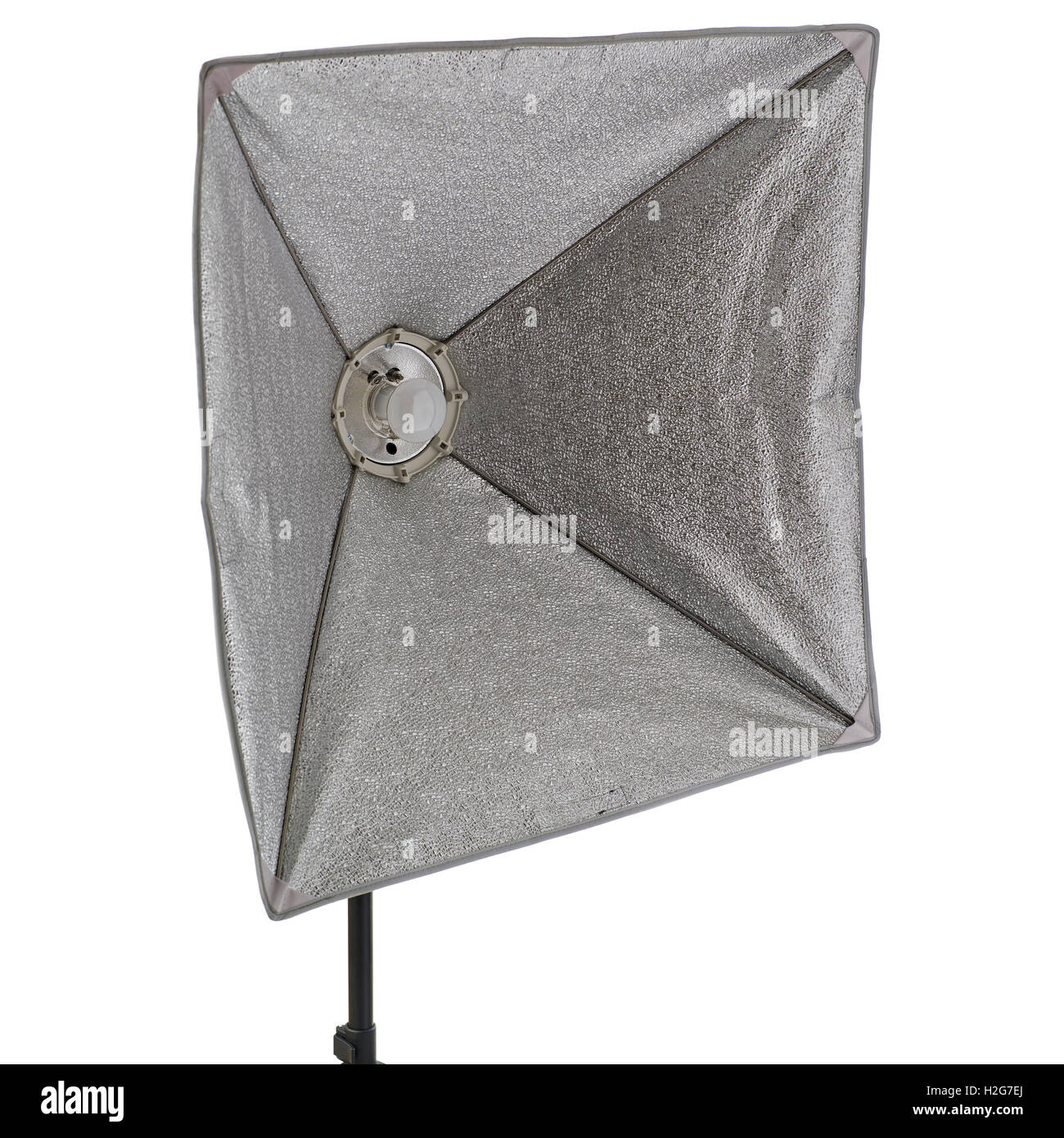 Studio flash on a stand over isolated white background Stock Photo - Alamy