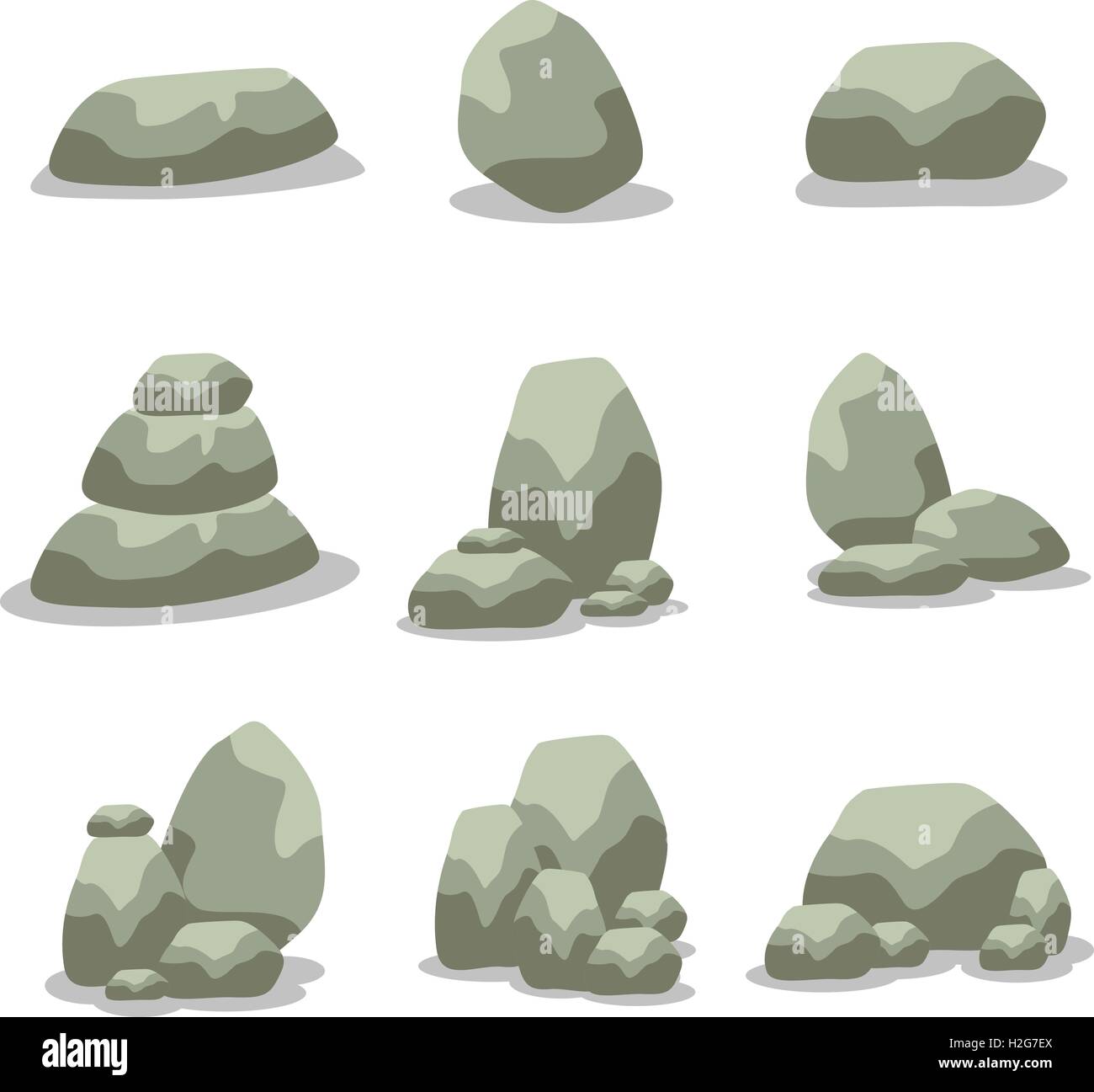 Rock set element of vector art Stock Vector Image & Art - Alamy