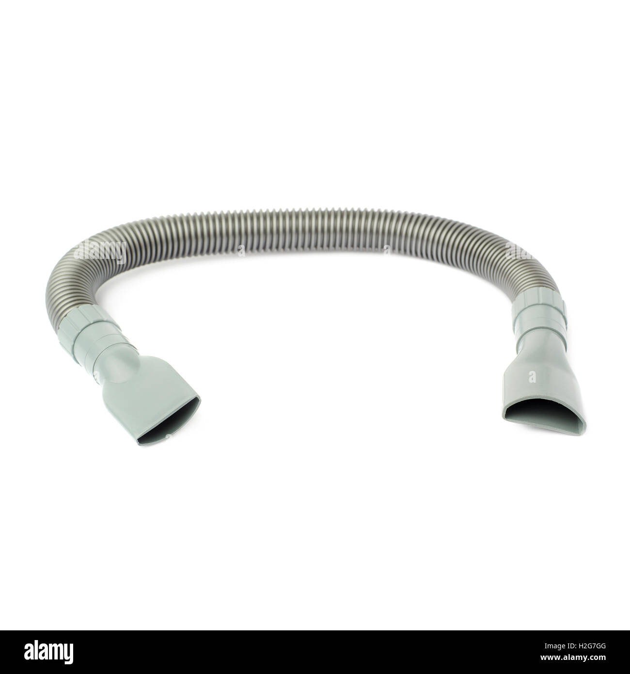 Hand held small vacuum hose cleaner isolated over the white background ...