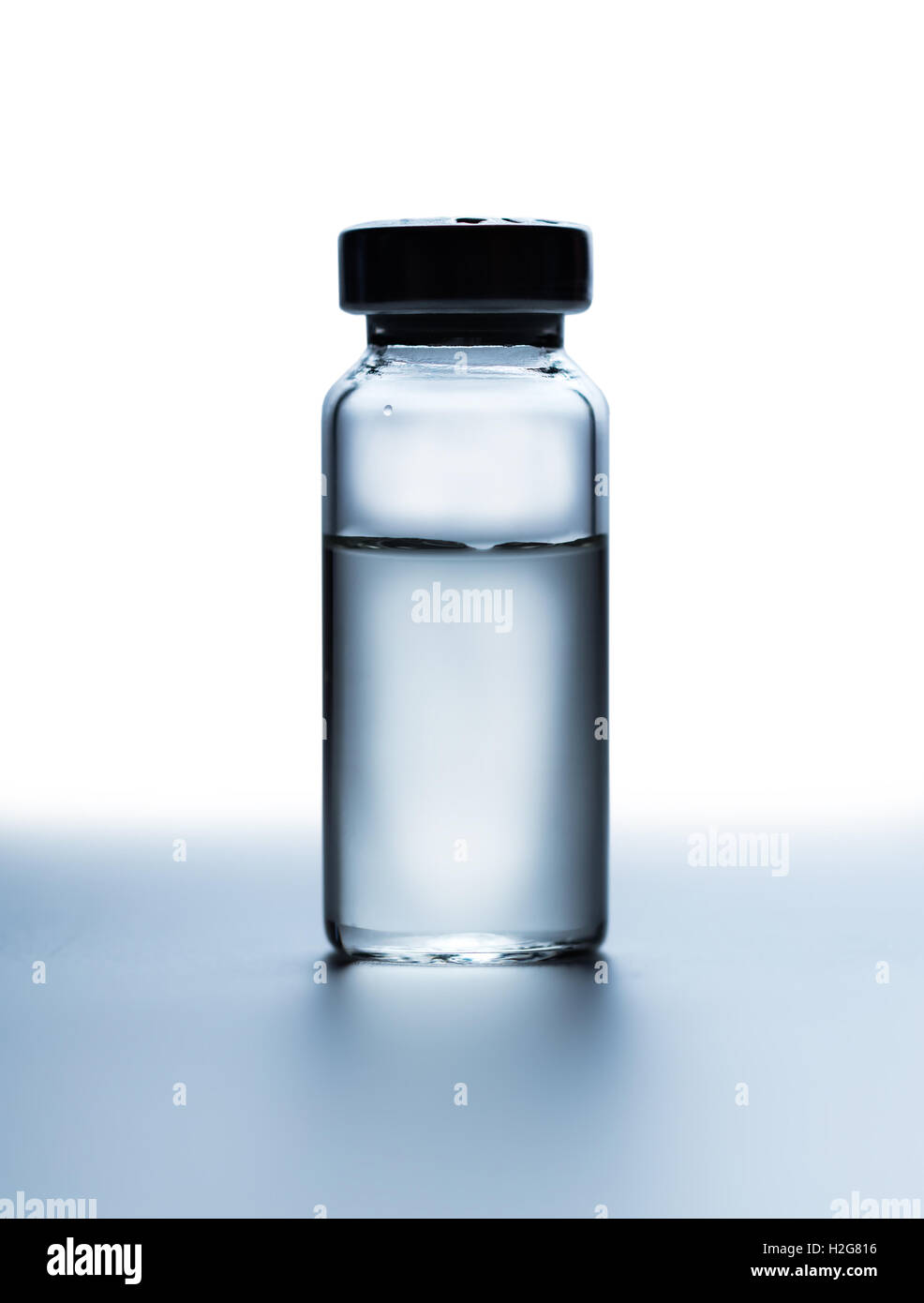 medicament in a glass vial on white background Stock Photo - Alamy