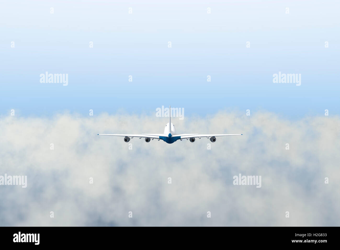 Aeroplane (Airplane) Flying in Air Stock Photo - Alamy