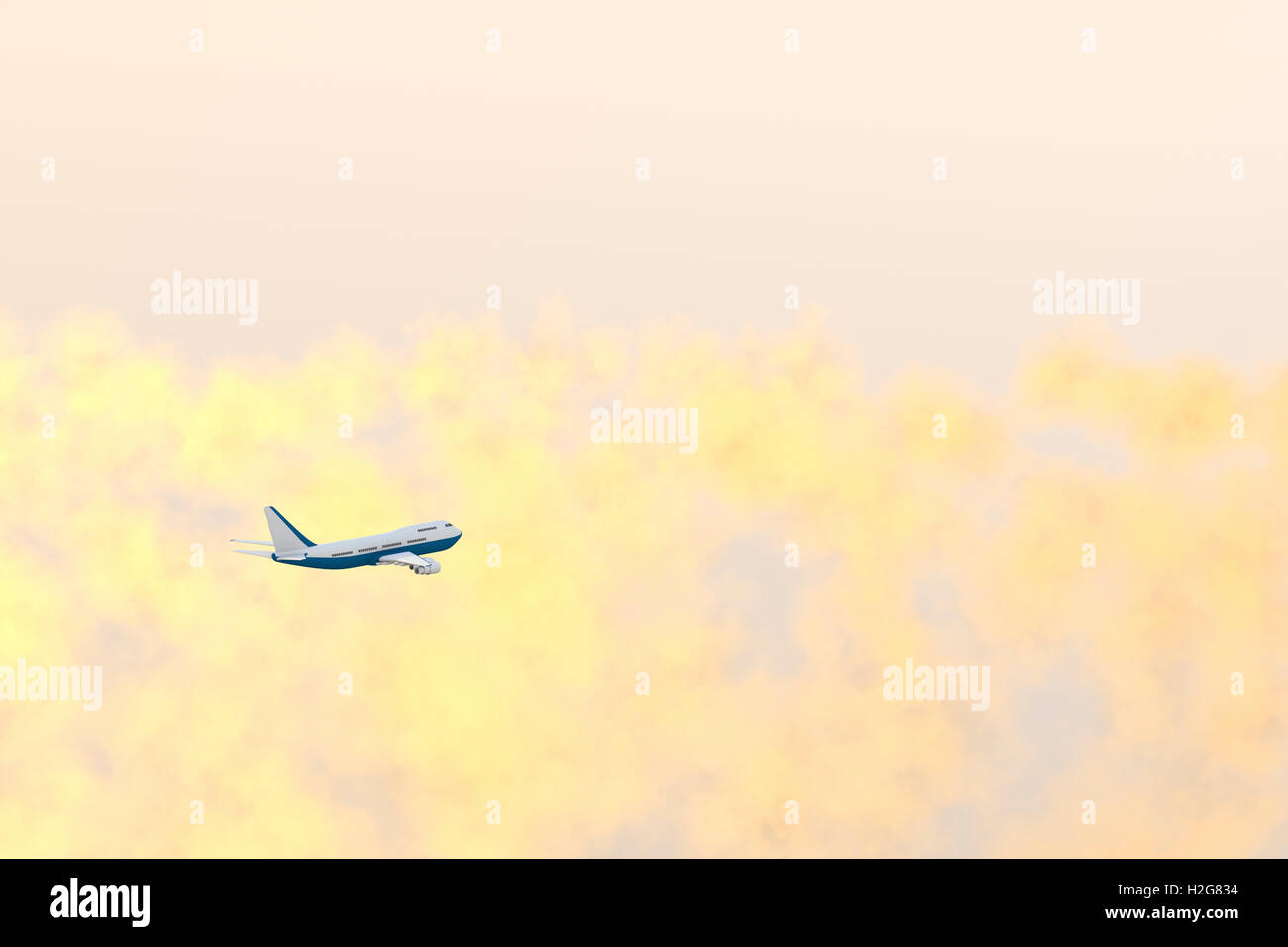 Aeroplane (Airplane) Flying Stock Photo - Alamy