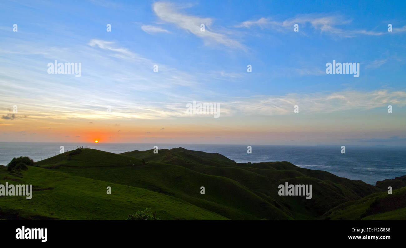 Sunset in Batanes, Northern Philippines Stock Photo - Alamy