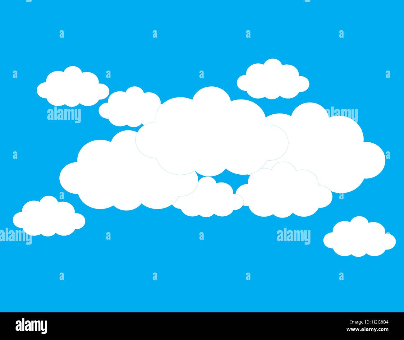 blue cloud vector illustration Stock Photo - Alamy