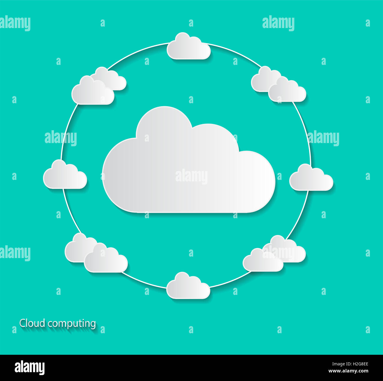 vector illustration of cloud Stock Photo - Alamy