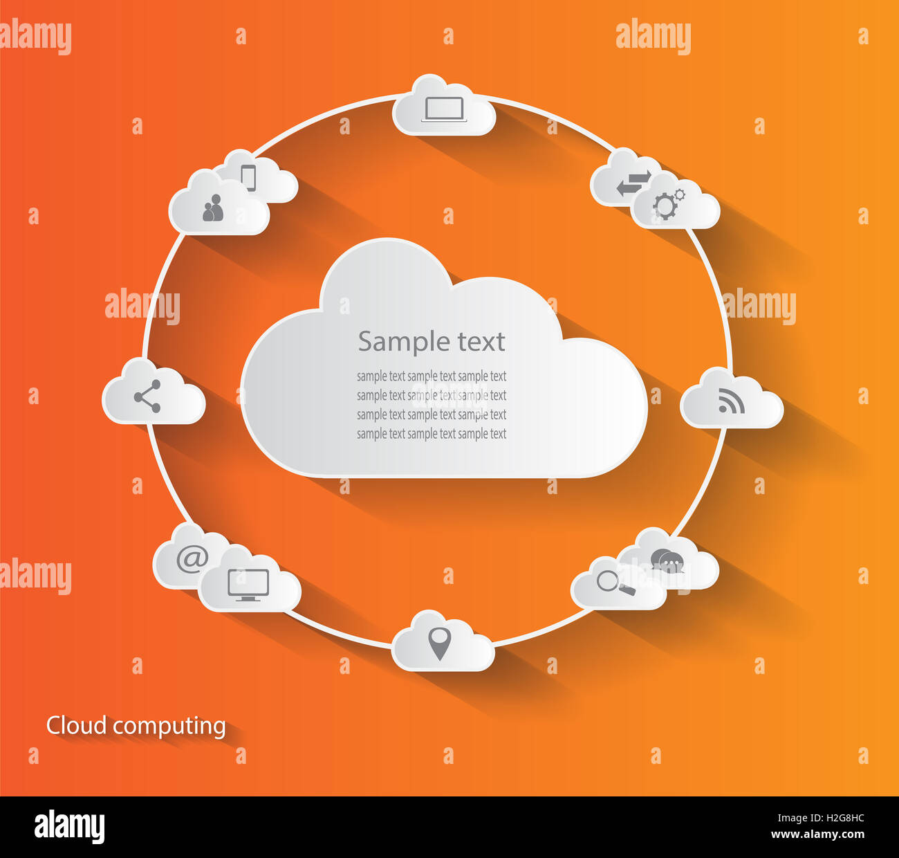 vector illustration of cloud Stock Photo - Alamy