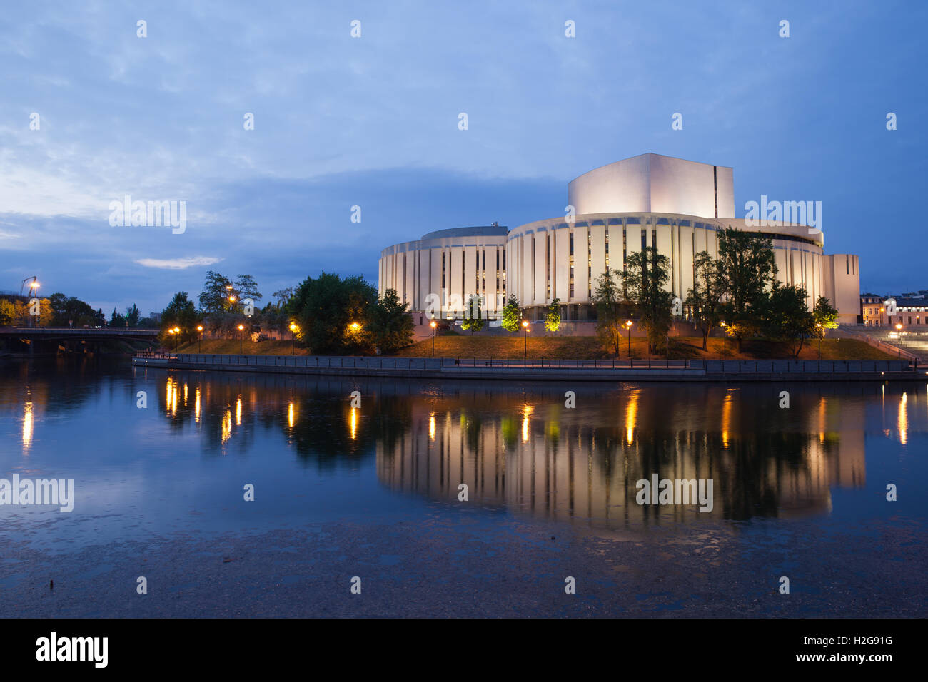 Opera nova at dusk and brda river hi-res stock photography and images ...