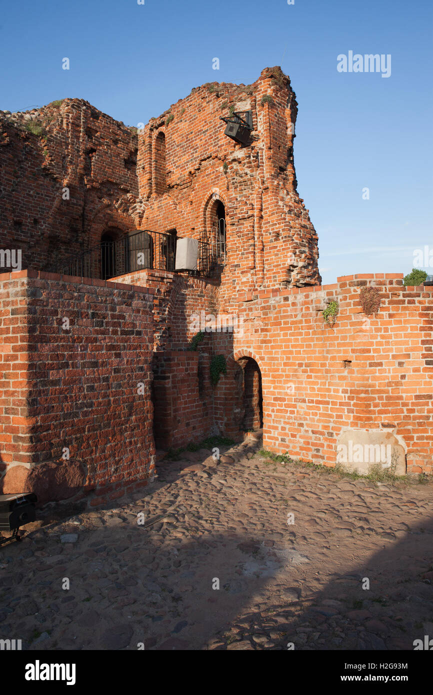 Castle ruins in Torun, Poland, medieval fortification built by Teutonic ...