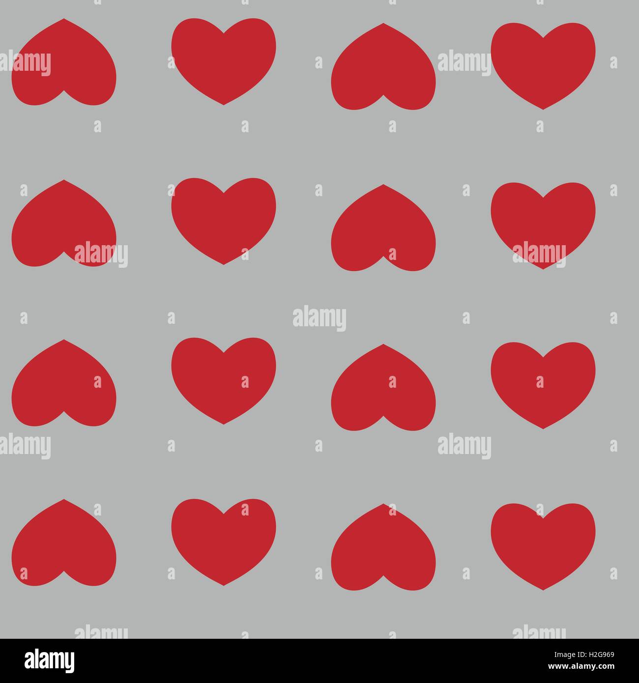 Vector seamless pattern with nice hearts on different background Stock ...