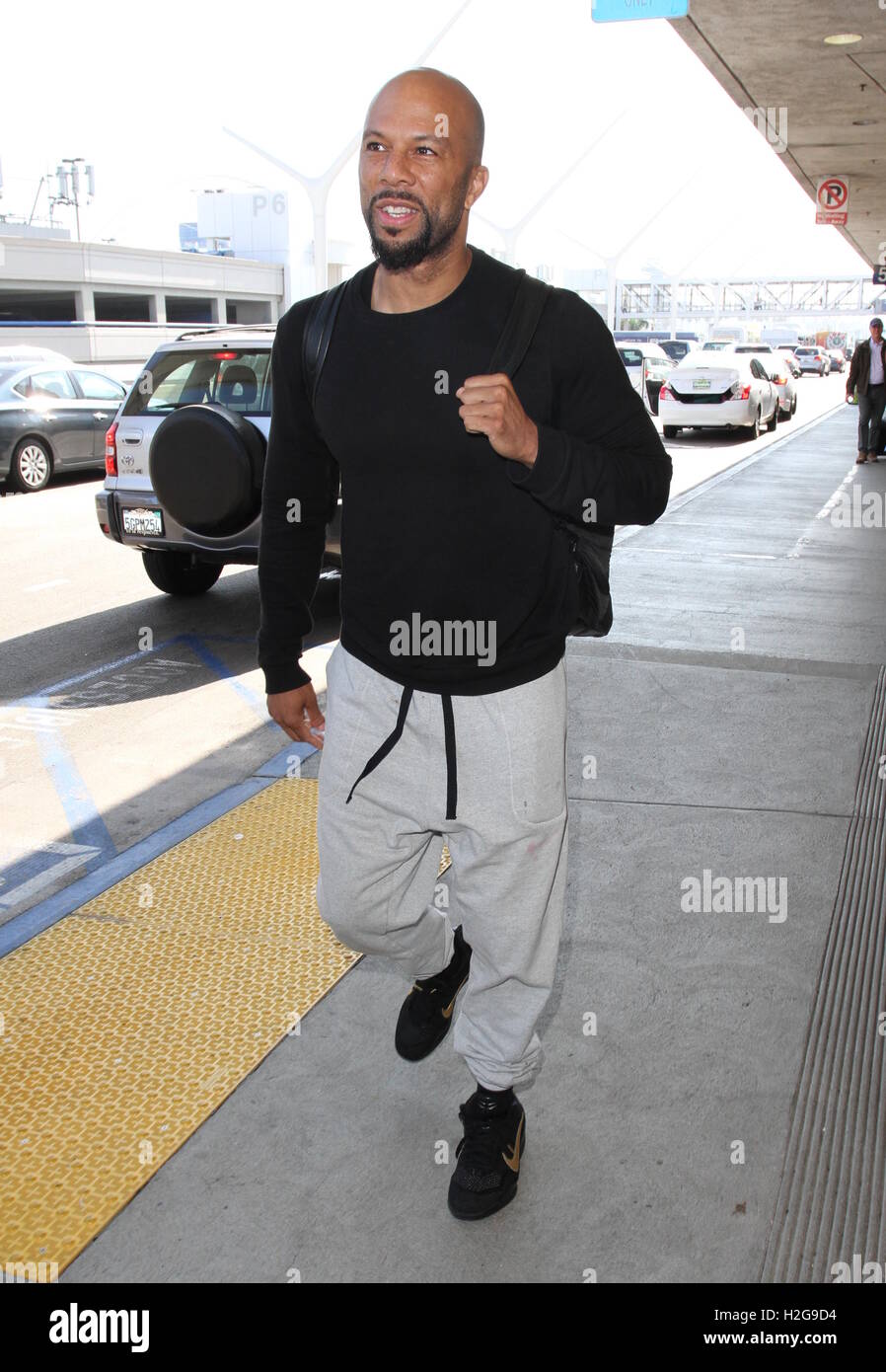 Rapper and actor Common at Los Angeles International Airport (LAX) to ...