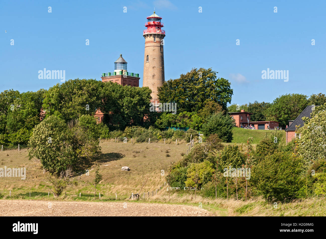 Lighthouses at Kap (Cape) Arkona on the Island of Rügen, Mecklenburg ...