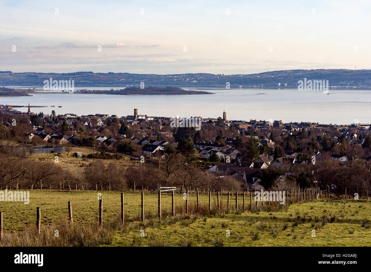 A small town on the river Clyde Scotland UK Stock Photo - Alamy