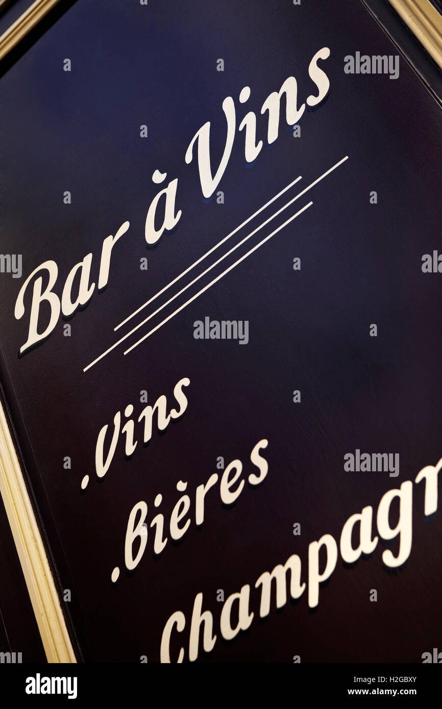 Vintage french cafe sign hi-res stock photography and images - Alamy