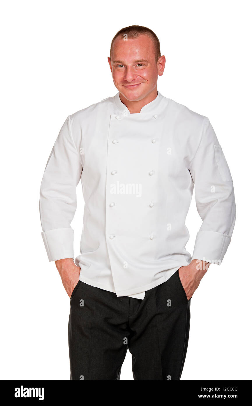 Man in work uniform standing Cut Out Stock Images & Pictures - Alamy