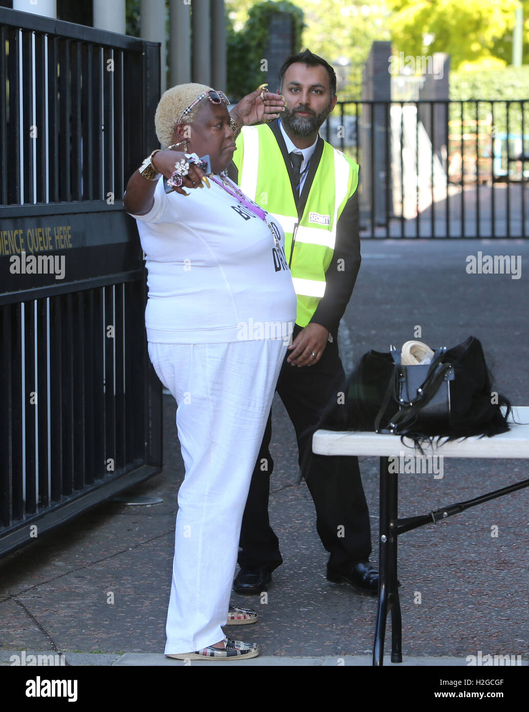 Gogglebox Sandy and Sandra outside ITV Studios Featuring: Sandy, Sandra ...