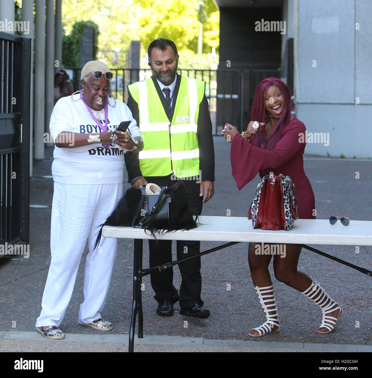 Gogglebox Sandy and Sandra outside ITV Studios Featuring: Sandy, Sandra ...
