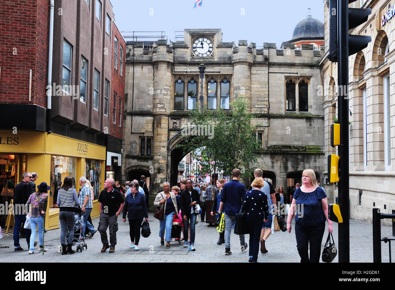 City Gate at the foot of Steep Hill, Lincoln Stock Photo - Alamy